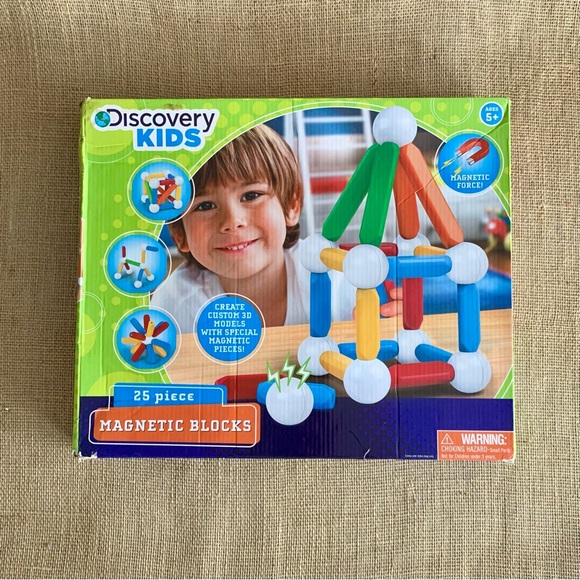 Discovery | Toys | Discovery Kids Magnetic Block Set 24 25 Pieces ...
